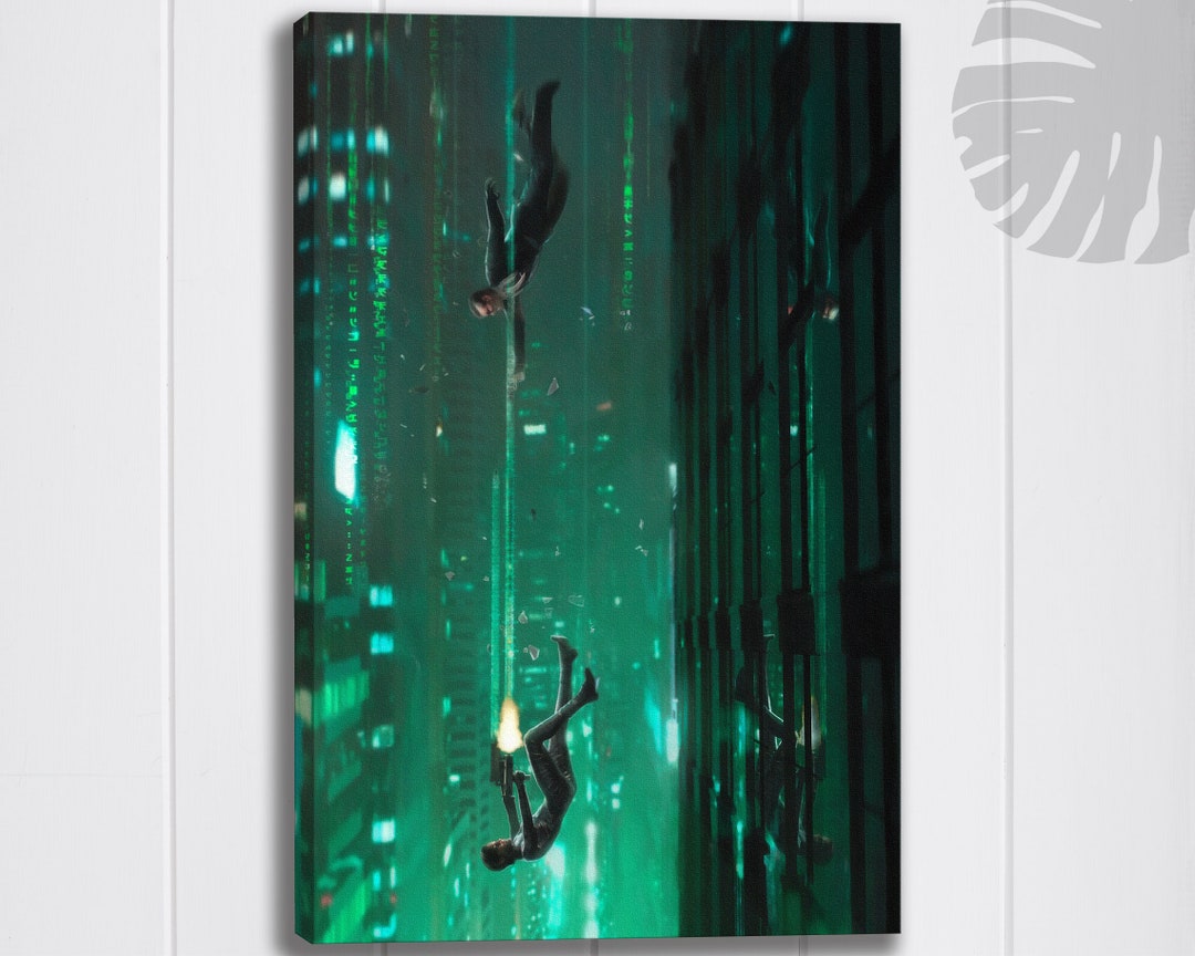 The Matrix Canvas Art | Trinity and Agent Smith Concept Artwork for ...
