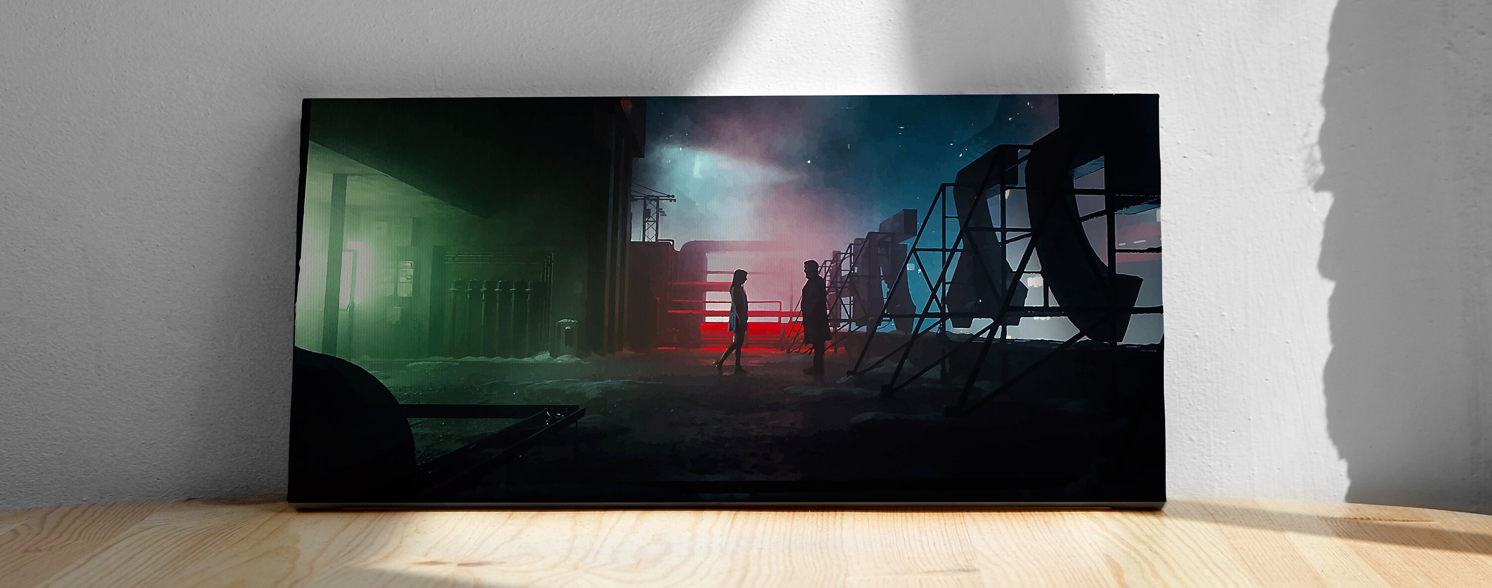 Blade Runner 2049 5 Piece Canvas Art | Officer K and Joi Wall Art | Sci ...