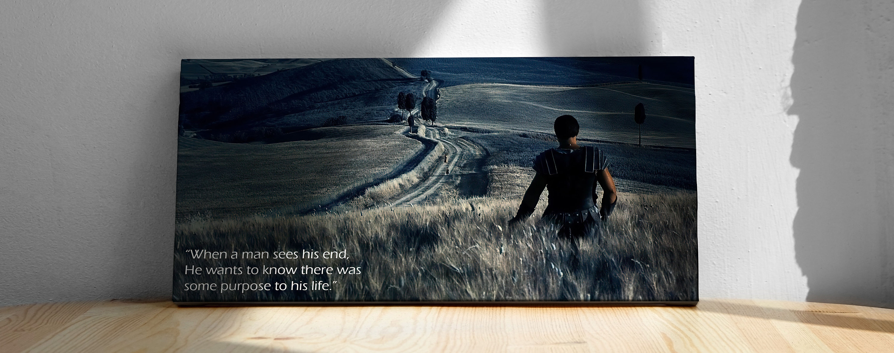Gladiator Quotes Canvas Wall Art | Maximus Movie Poster Print for ...