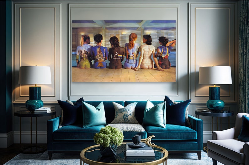Pink Floyd Iconic Canvas Wall Art | Girls by the Pool Album Cover ...