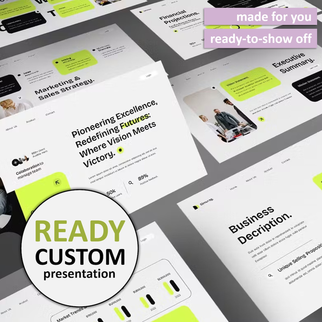 Ready Presentation Custom Layout Fully Eddited With Custom Data - Etsy