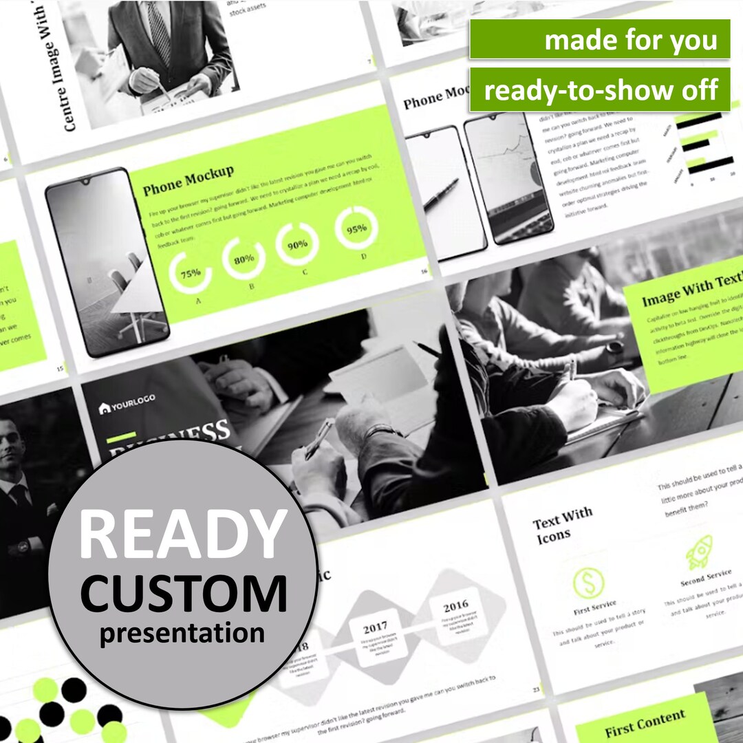 Ready Presentation Custom Layout Fully Eddited With Custom Data - Etsy