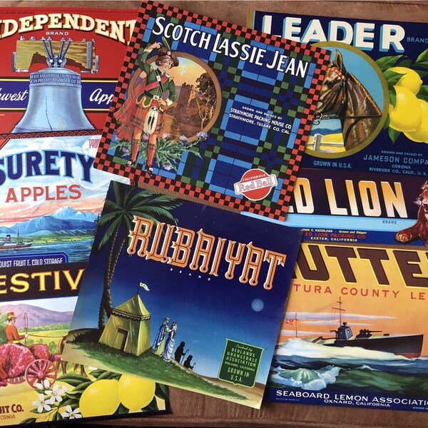 Fruit Crate Label - Etsy