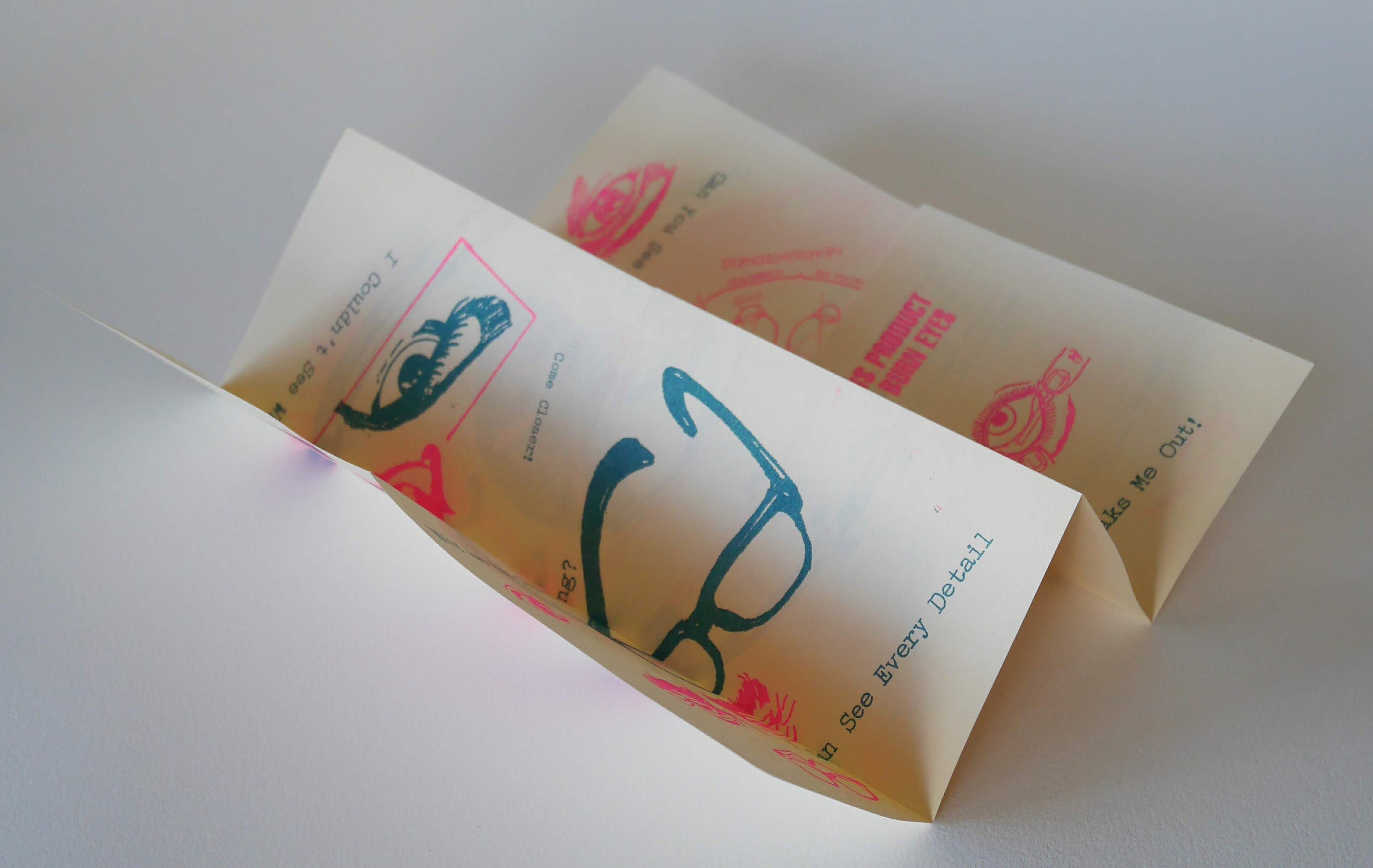 What is That Zine - Risograph Printed - Single Page Structure - Eyes ...