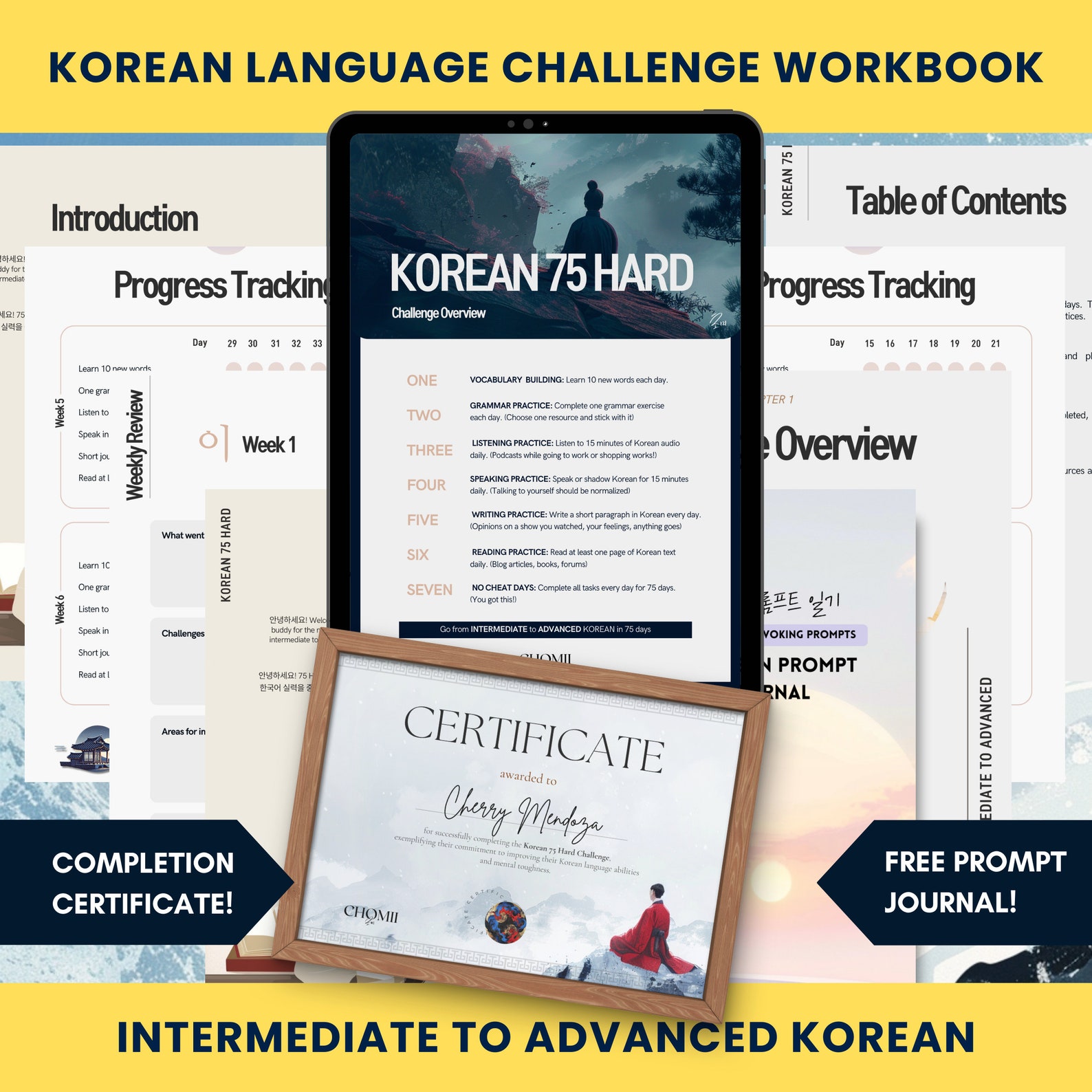 Intermediate to Advanced Korean, Korean 75 Hard, Korean Language ...
