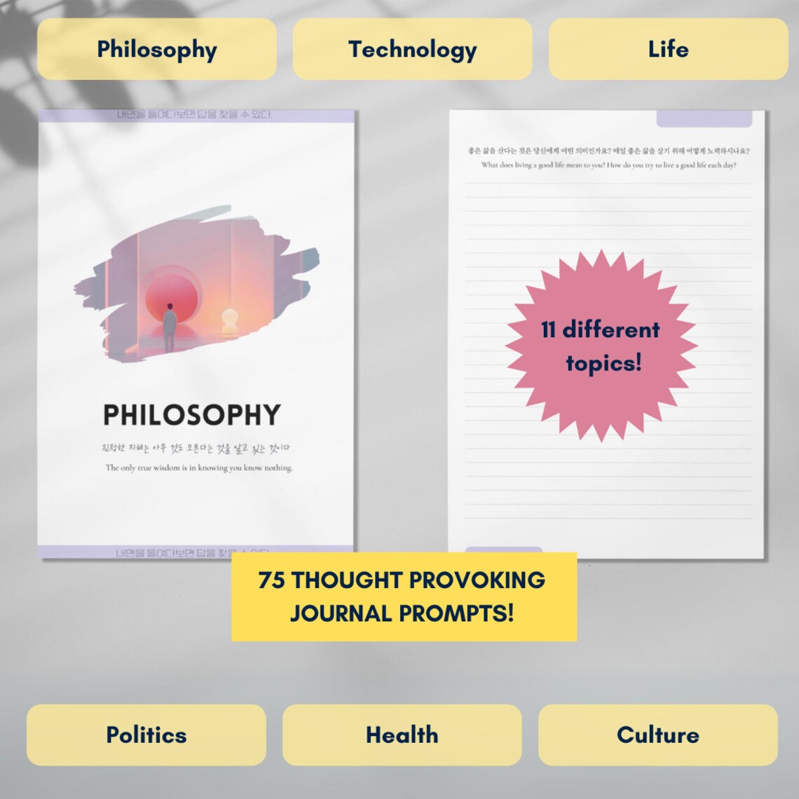 Korean Prompt Journal | 75 Korean Prompts for Fluency and Genuine ...