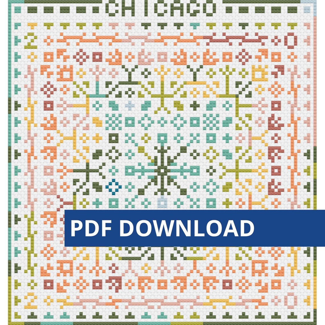 Annual Temperature Chart Cross Stitch Pattern - Instant Pdf Download - Etsy