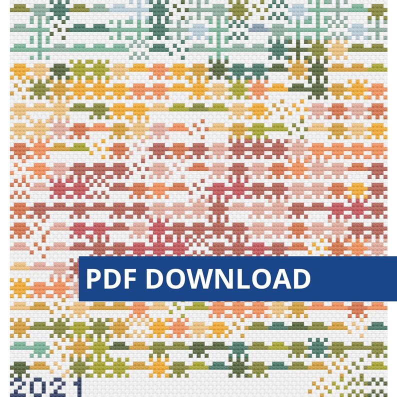 Annual Weather Chart Cross Stitch Pattern - Instant Pdf Download - Etsy