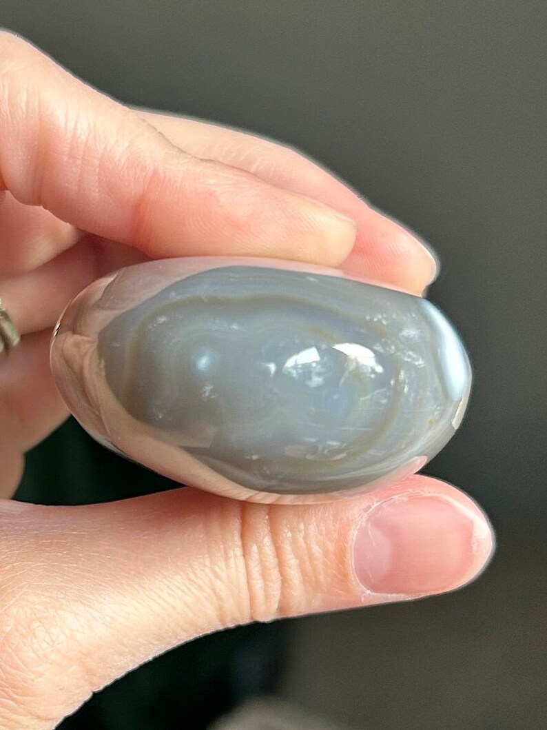 Beautiful Orca Agate Palm Stone ~ Large Orca Agate Palm Stone ~ Orca ...