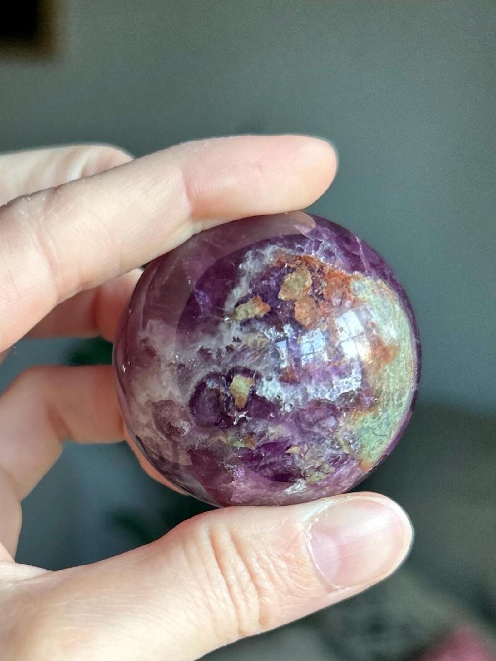 Amazing Quality Candy Fluorite Sphere ~ Stunning Candy Fluorite Sphere ...