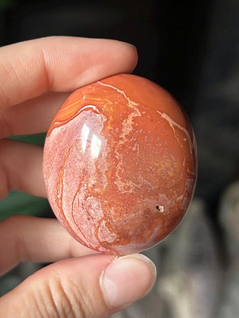Pastel Polychrome Jasper Palm Stone ~ Polychrome Jasper ~high Quality ...