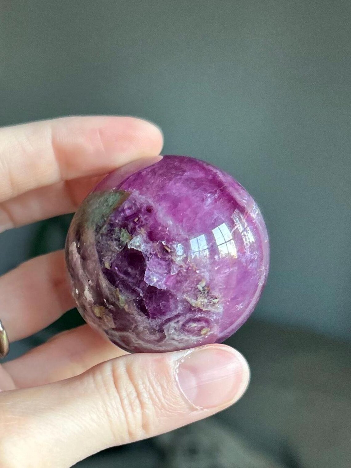 Amazing Quality Candy Fluorite Sphere ~ Stunning Candy Fluorite Sphere ...