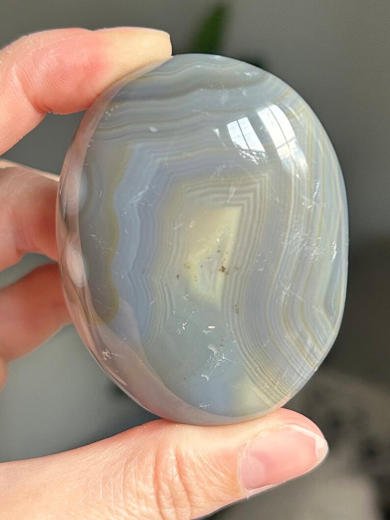Beautiful Orca Agate Palm Stone ~ Large Orca Agate Palm Stone ~ Orca ...