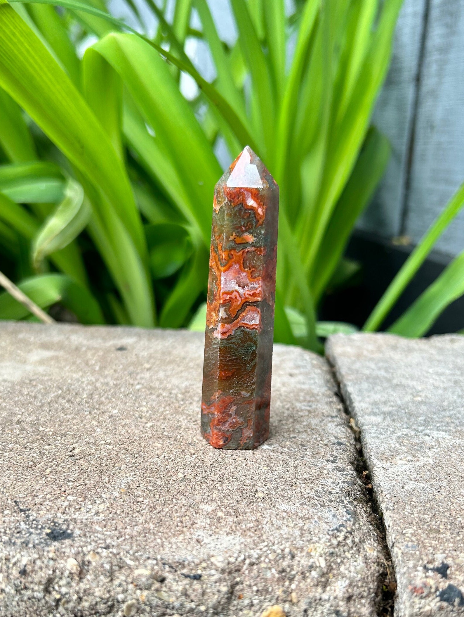 Beautiful Red Moss Agate Tower Red Moss Agate Tower Red Moss Agate - Etsy