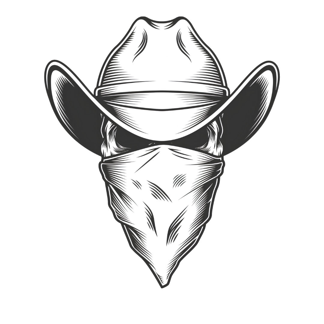 Skull Cowboy Hat Skull Svg Skeleton Svg Skull Clipart Skull Png Skull Svg Bundle Transparent ...