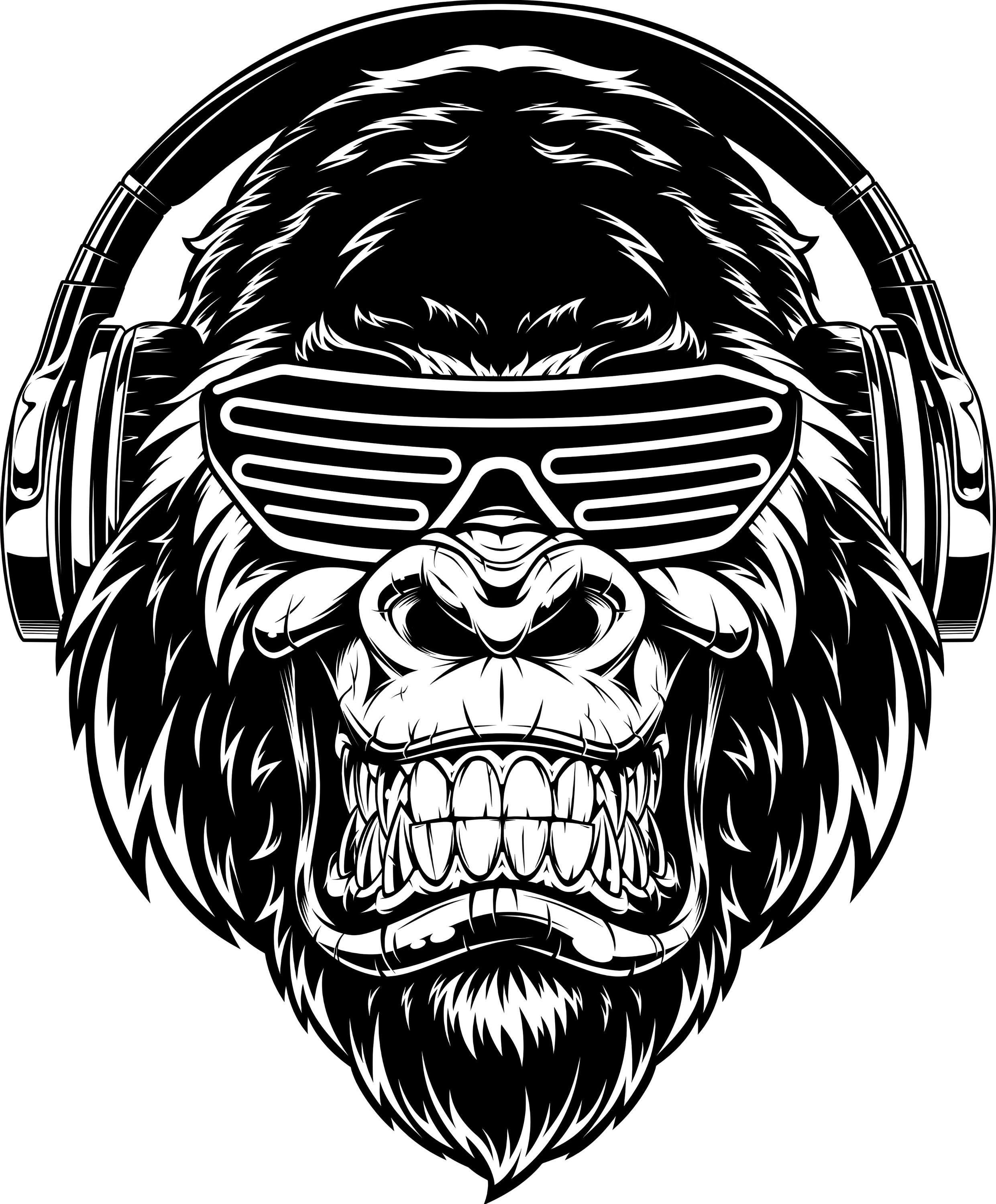 Gorilla | Gorilla Svg | Ape Svg | Ape Clipart | Monkey Png | Gorilla ...