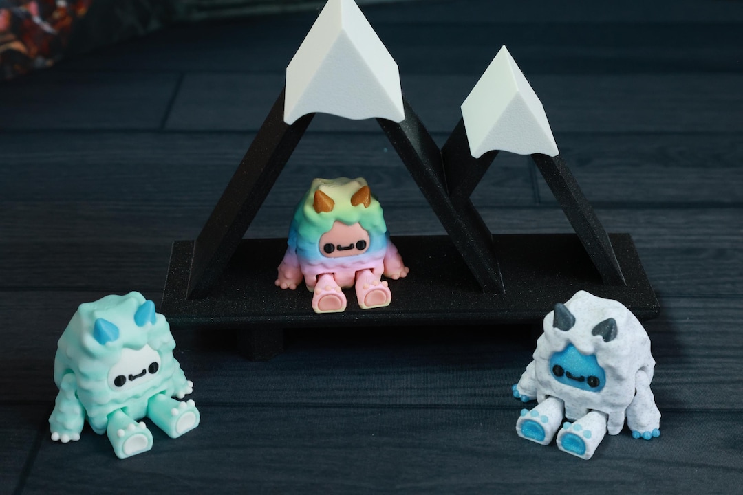 3D Printed Yeti Figurine: Three Style Choices - Etsy