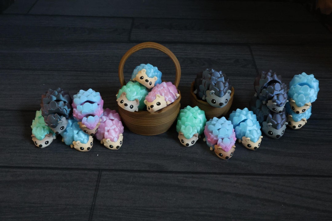 3D Printed Hedgehog Fidget, Articulated Toy - Etsy