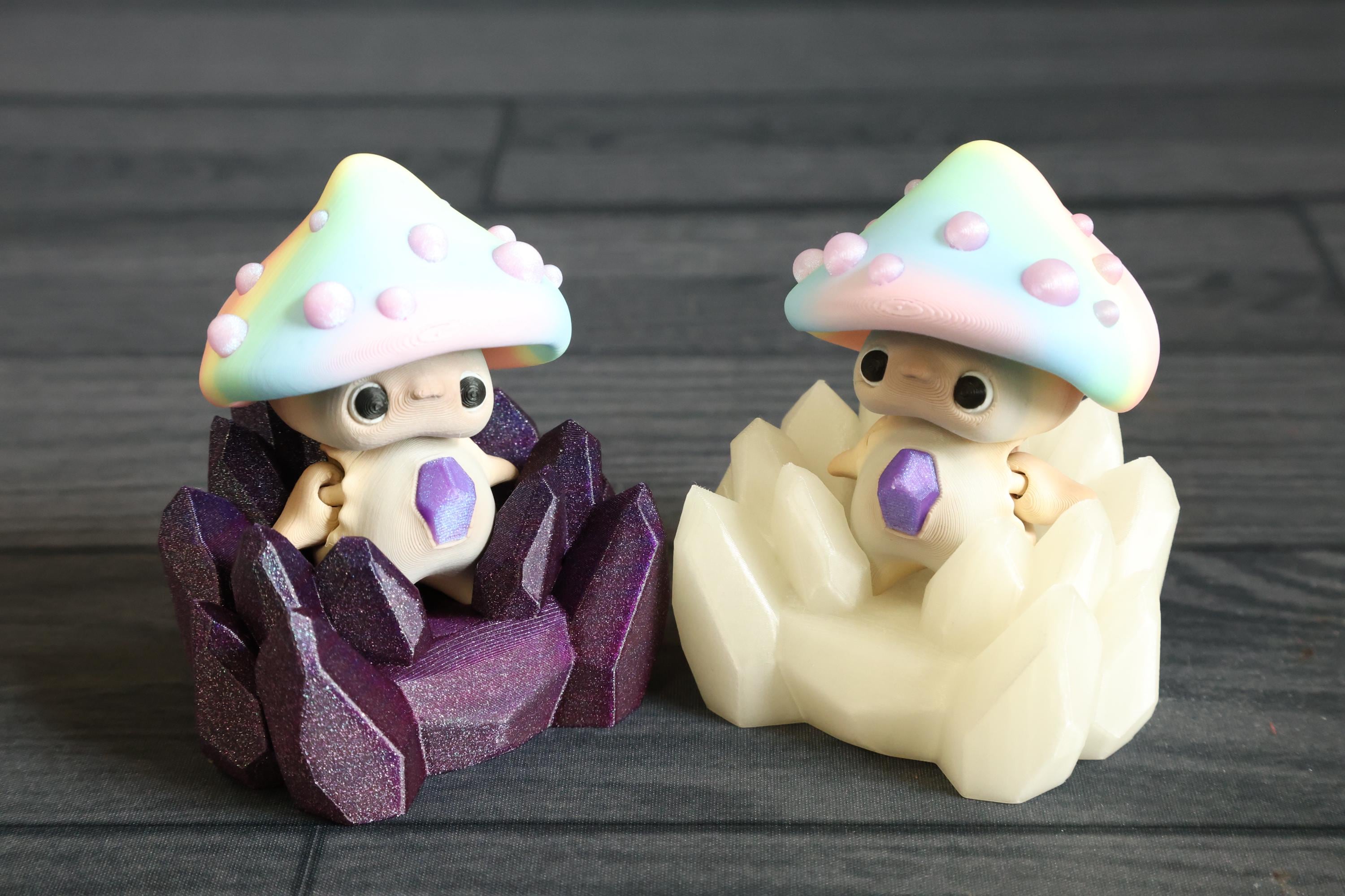 3D Printed Mushroom Pixie Fidget Toy, Desk Decor - Etsy
