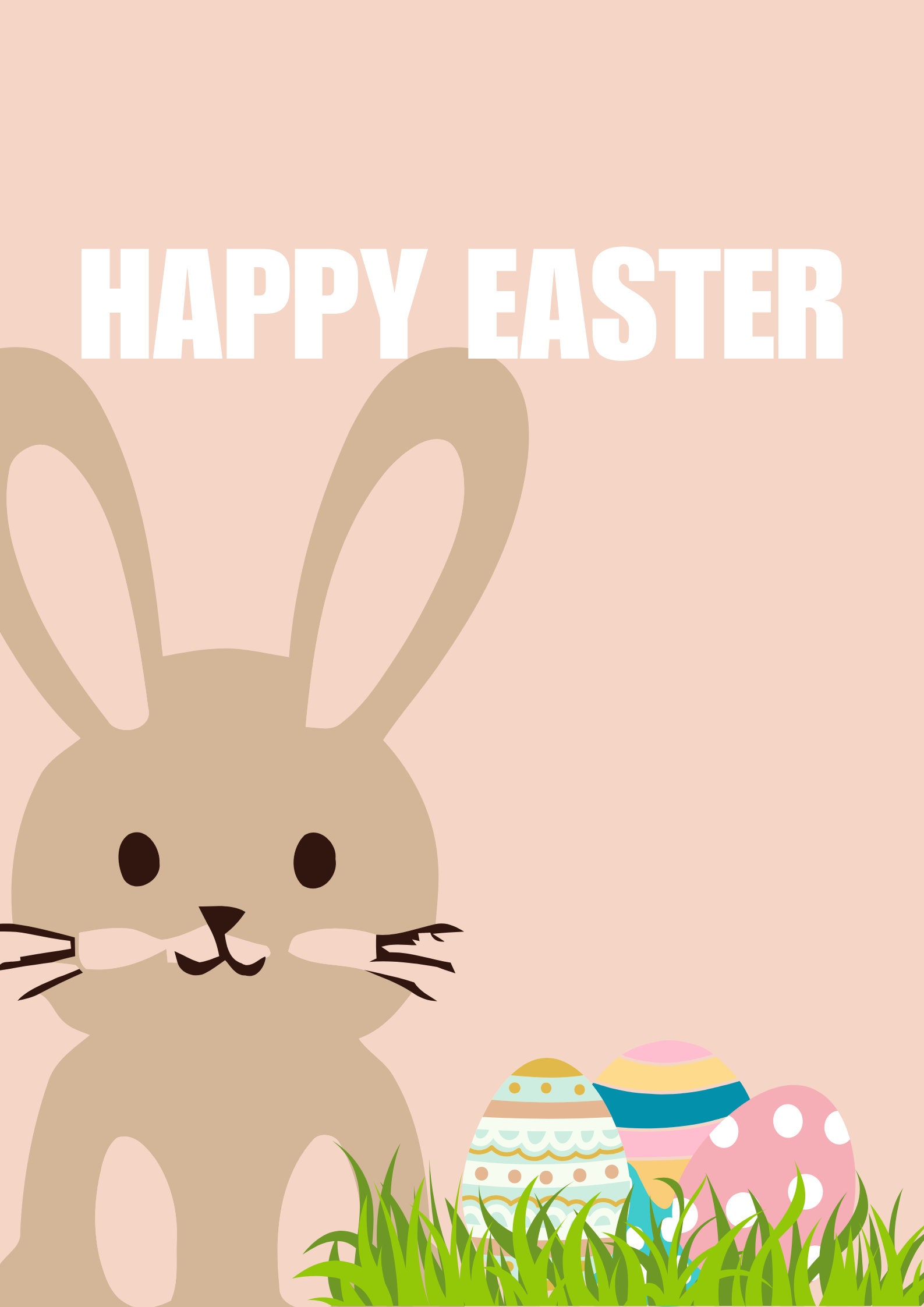 Easter Bunny Digital Poster - Etsy