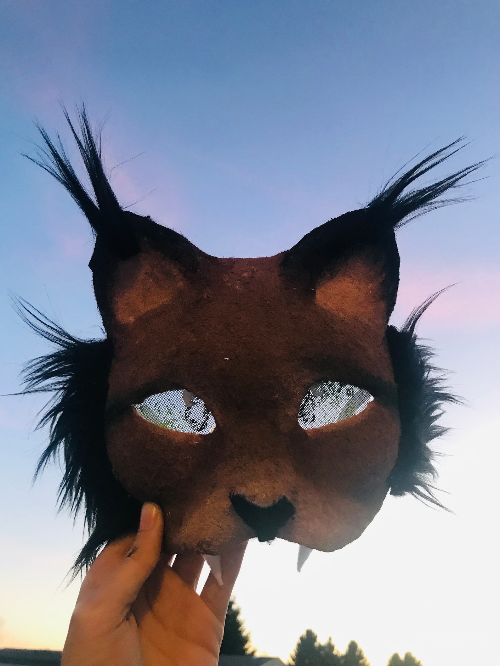 Lynx Mask Premade - Etsy