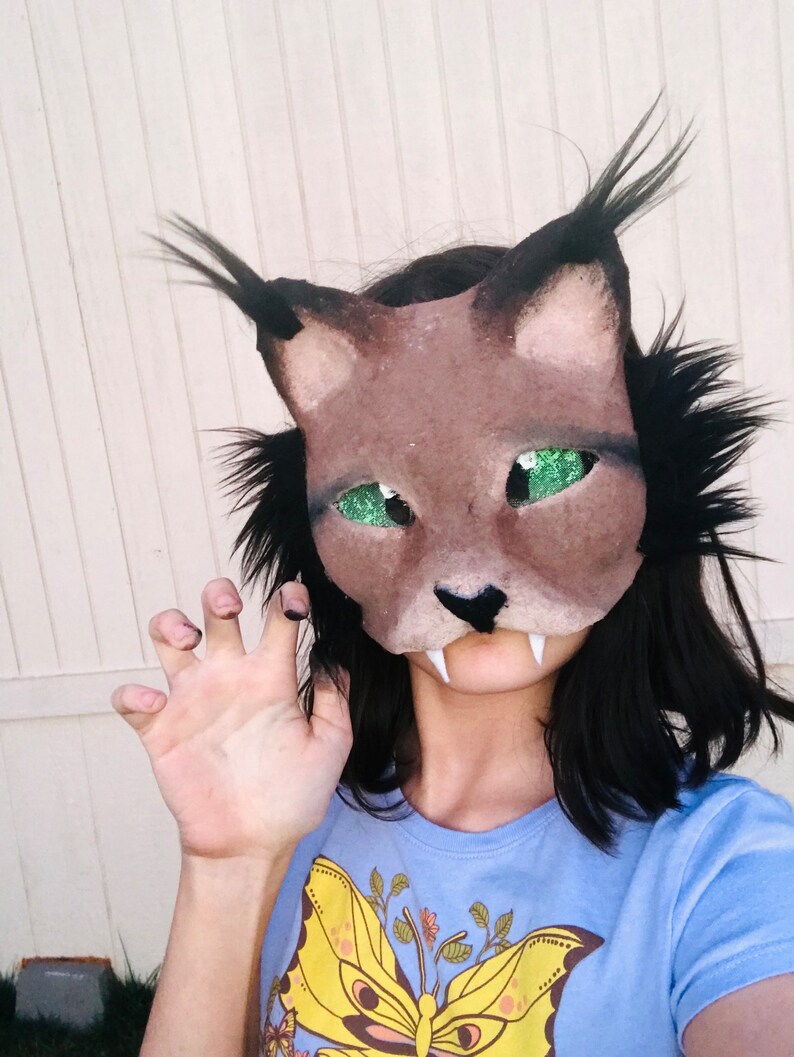 Lynx Mask Premade - Etsy