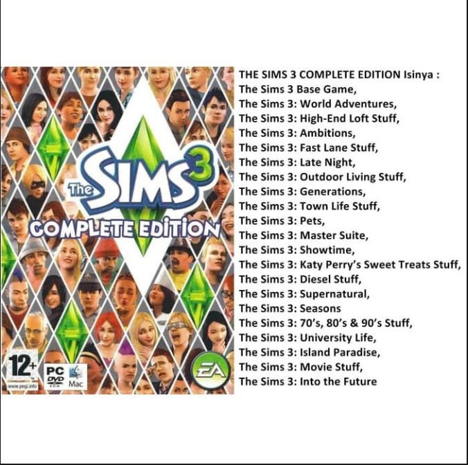 The Sims 3 Complete Collection Complete Expansion Pack Digital Download ...