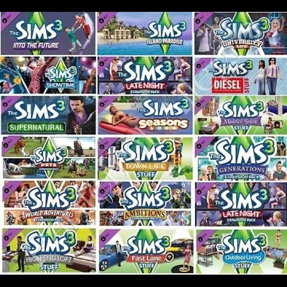 The Sims 3 Complete Collection Complete Expansion Pack Digital Download ...