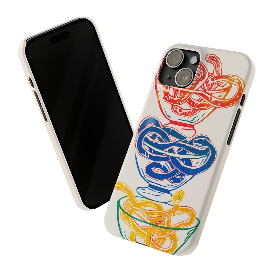 Serpentine Serenade: Pop Art Lino-graph Phone Case Vibrant Matisse ...