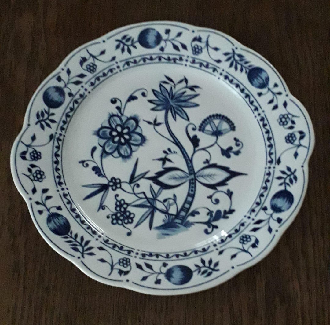 Old KAHLA Onion Pattern Plate Cake Plate Large Vintage - Etsy