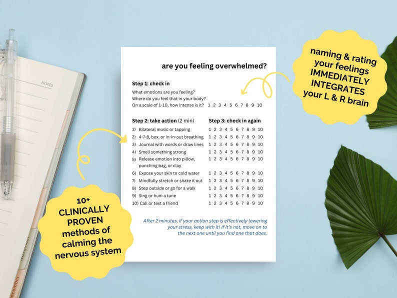 Simple Grounding Checklist Worksheet, Counselor-recommended Activities ...