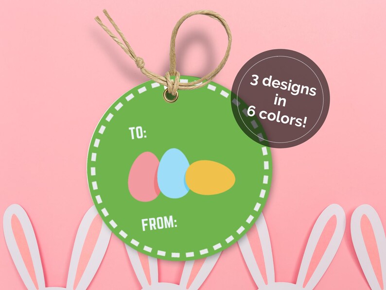 Printable Easter Gift Bag Tags for Kids, Teacher, Students, Families ...