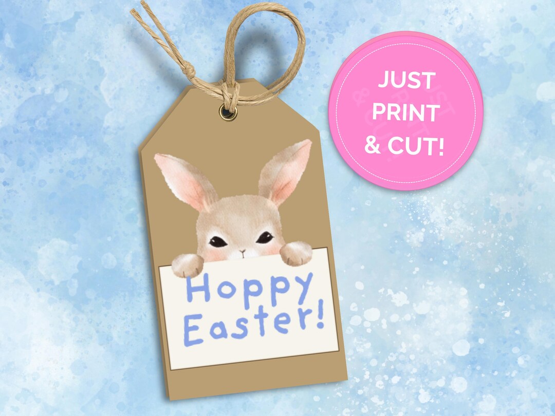 Hoppy Easter! My Favorite Personalized Gift Bag Tags for Easter Baskets ...