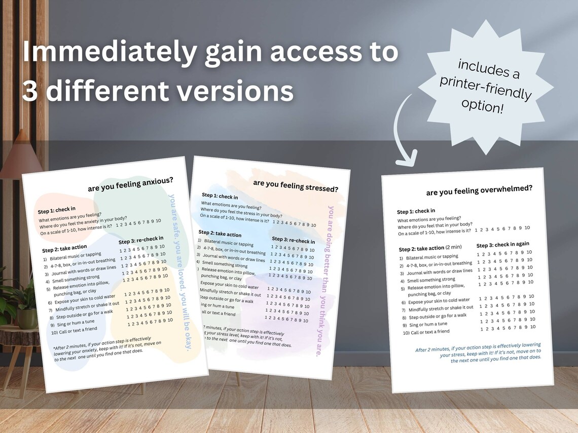 Simple Grounding Checklist Worksheet, Counselor-recommended Activities ...