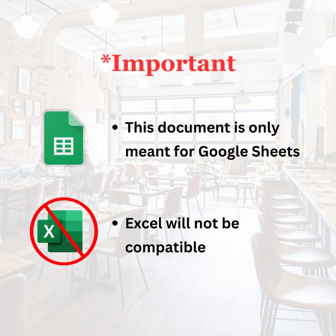 Simple Dated Restaurant Par Sheet - Order Delivery - Inventory Tracker ...