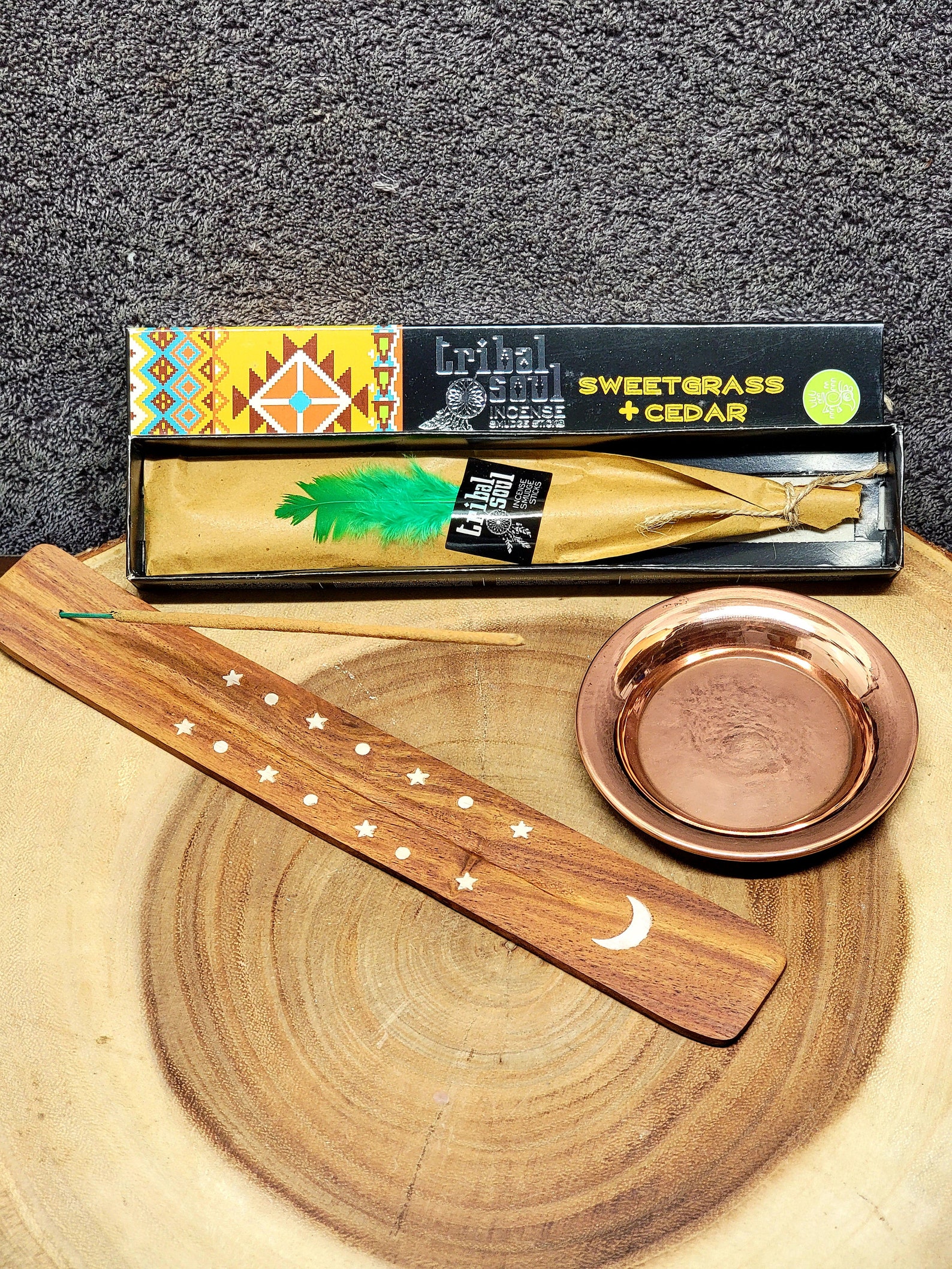 SWEETGRASS and CEDAR Incense Sticks --- TRIBAL Soul Smudge Incense ...