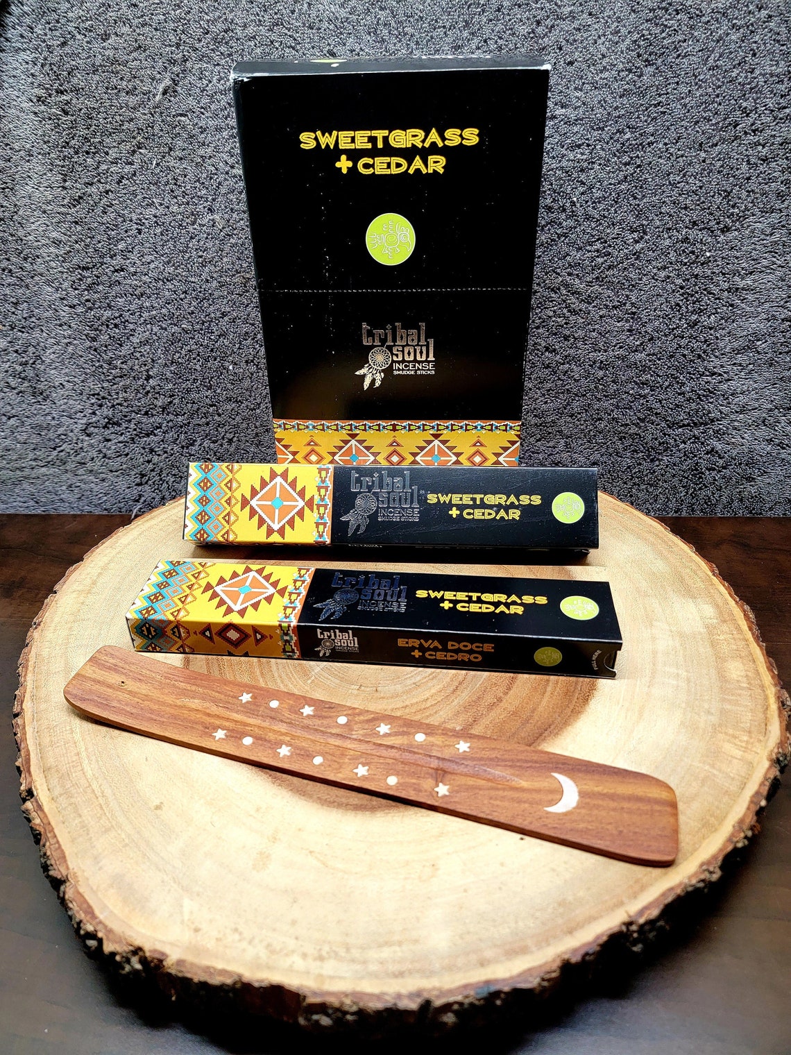 SWEETGRASS and CEDAR Incense Sticks --- TRIBAL Soul Smudge Incense ...