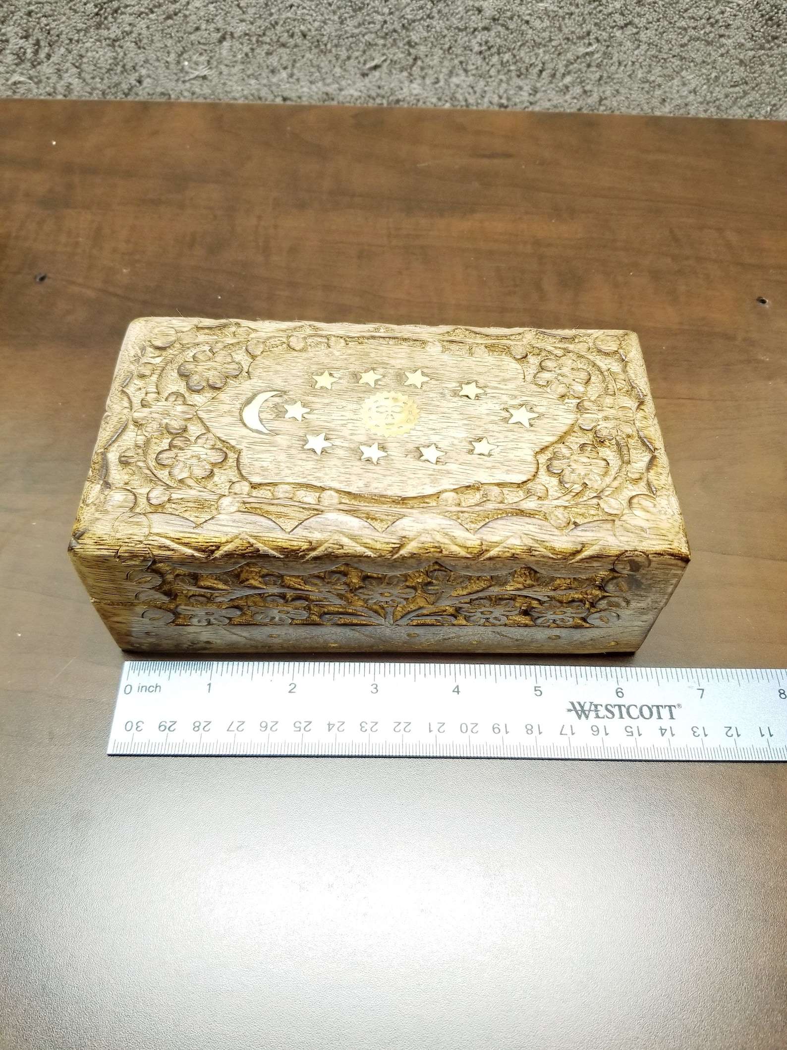 CELESTIAL SUN and MOON Carved Wood Nesting Boxes 3 Sizes - Etsy