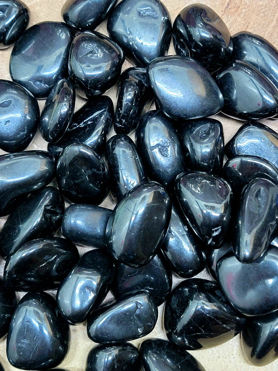 1/2 Pound Tumbled JET fossilized Coal 1/2 Pound / 8 Oz. Small / Medium ...