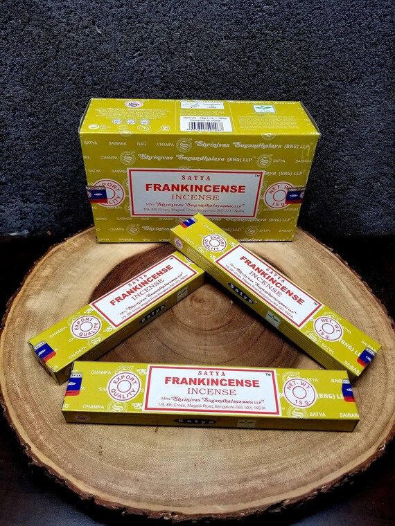 1 Box FRANKINCENSE Incense Sticks 15 G grams Satya | Etsy