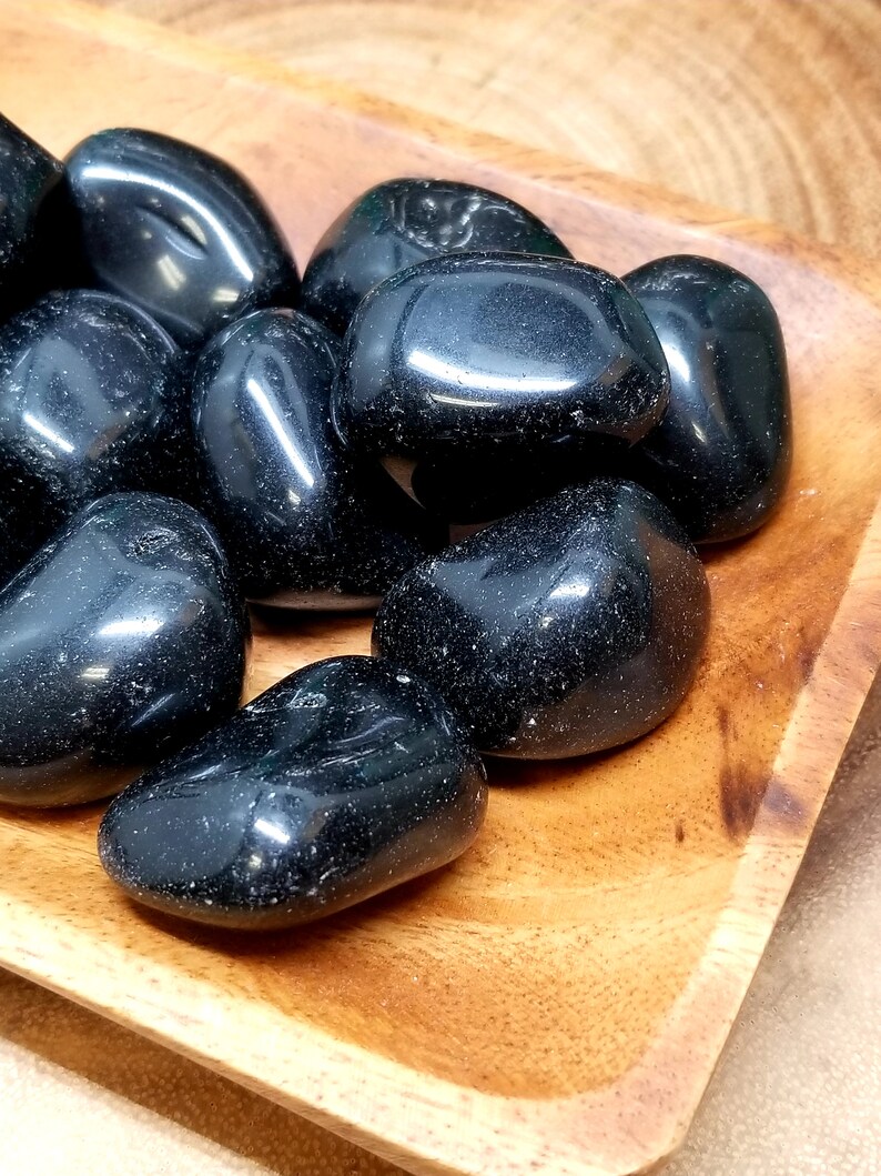 Large APACHE TEAR 1 Tumbled Gemstone LARGE Size - Etsy