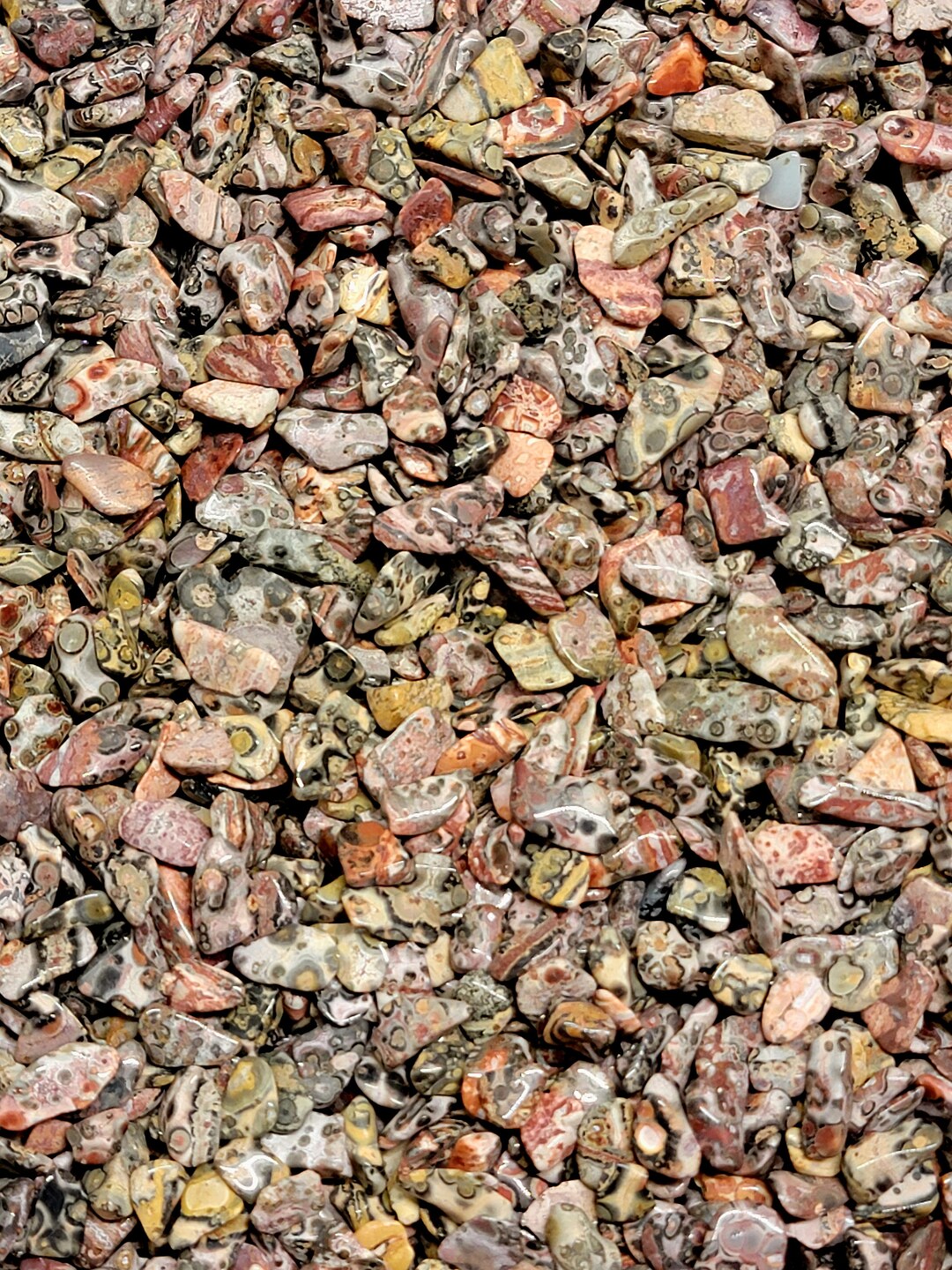1/2 Pound LEOPARD SKIN JASPER Gemstone Chips --- 8 Oz. Bag (1/2 Pound ...