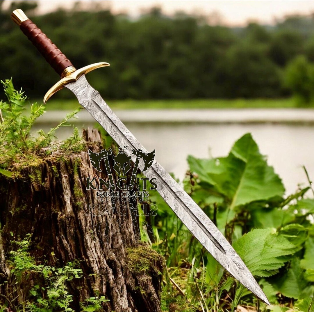 Handmade Damascus Viking Sword With Scabbard, Gift for Him - Etsy