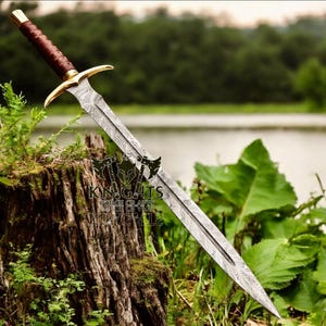 Damascus Viking Sword Handmade Perfect Gift for Dad Boyfriend Unique ...