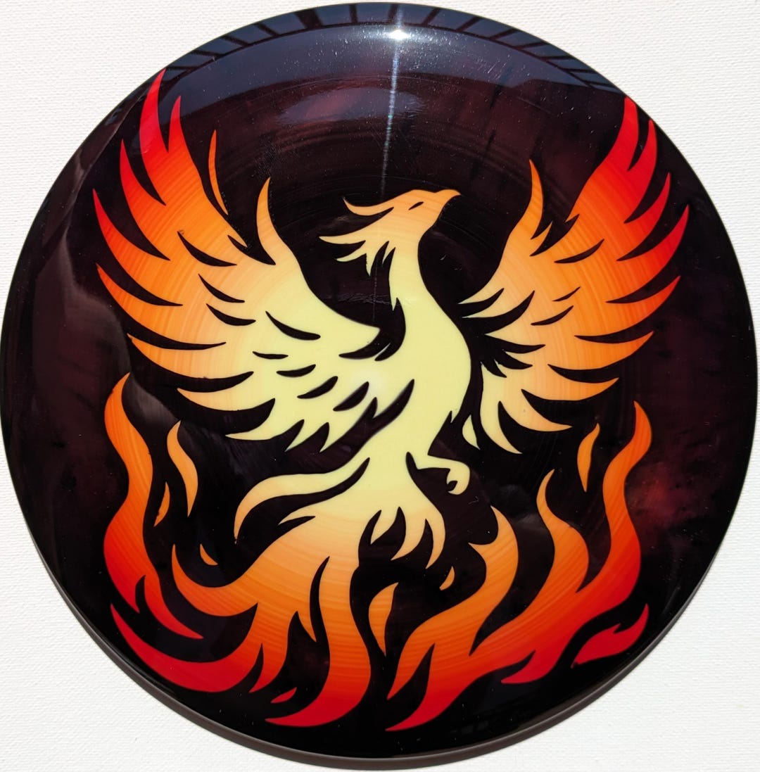 Phoenix Disc Golf Dye Stencil - Etsy