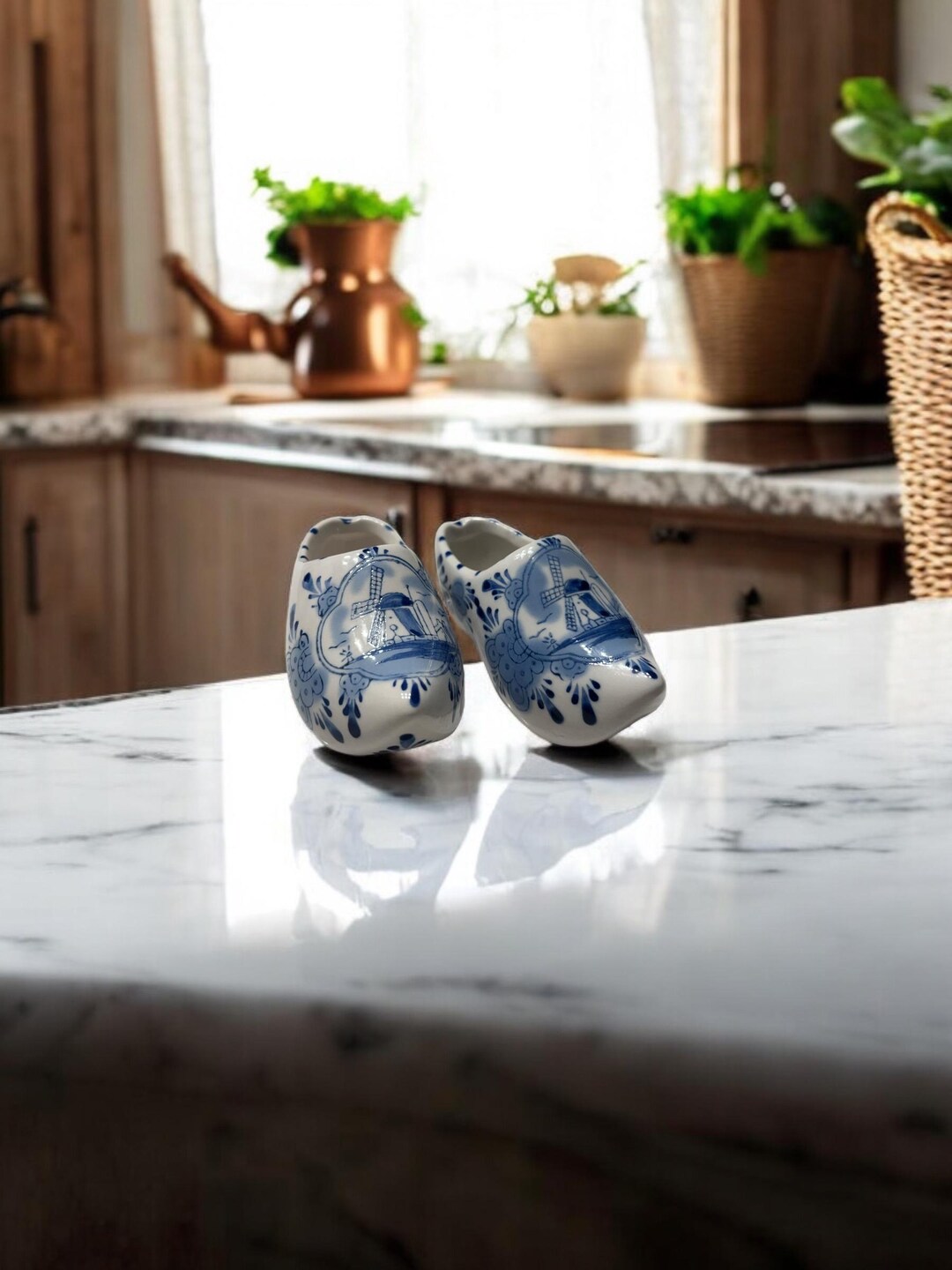 Vintage Delftware Decorative Clog Set | Trinket Dish | Ring Dish - Etsy