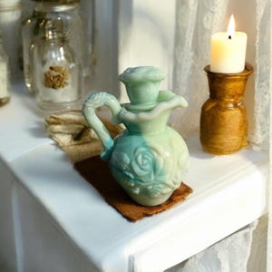 Vintage AVON Slag Glass Cruet | Avon Jadeite Skin so Soft Oil Cruet ...