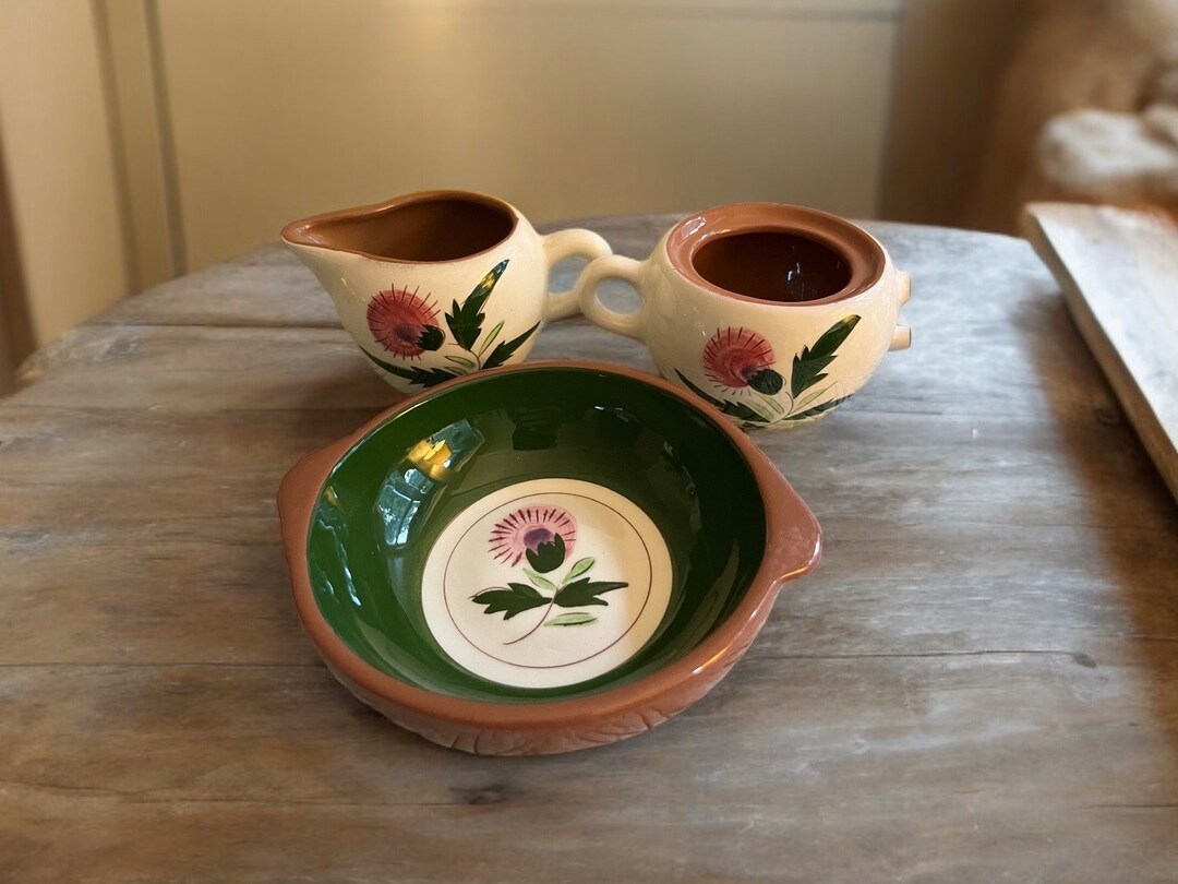 Stangl Pottery Thistle Set - Etsy