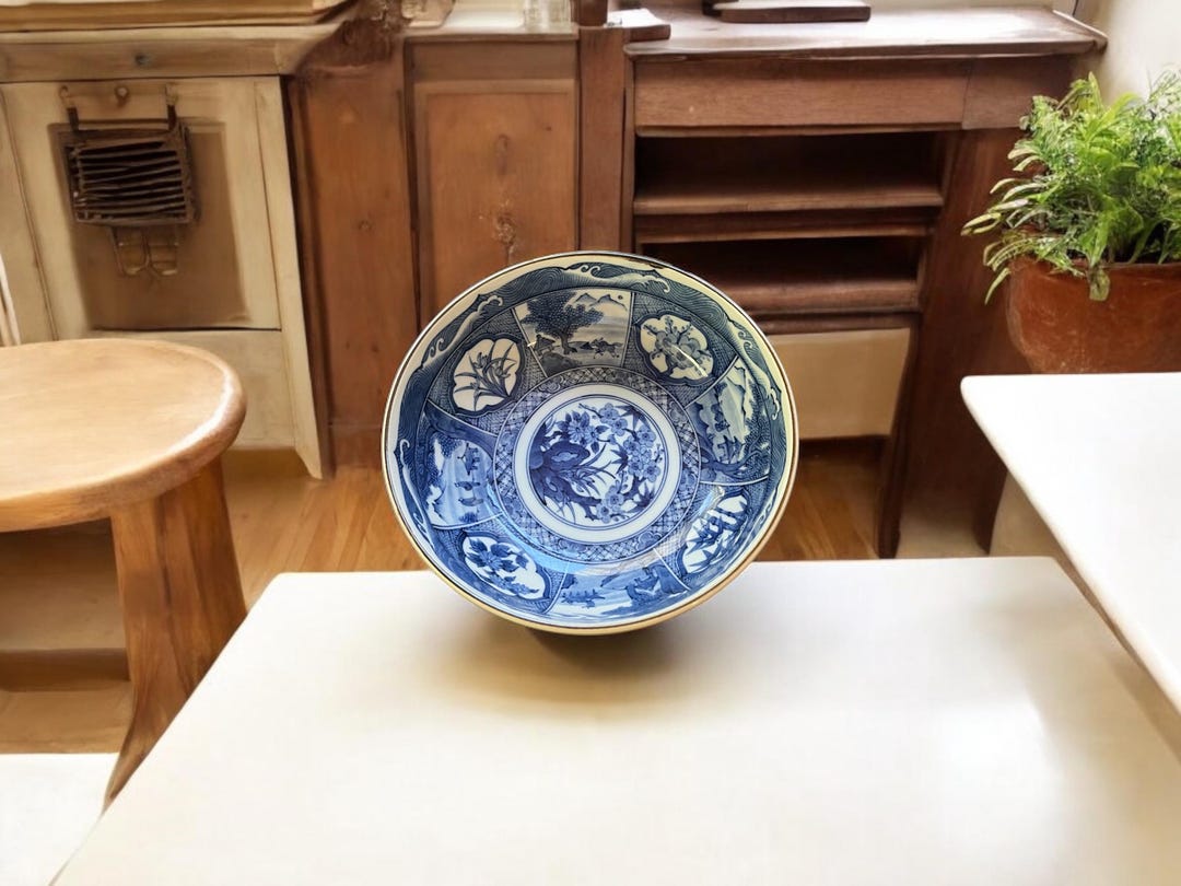 Vintage Albert Kessler & Co 1989 Japanese Porcelain Bowl | Chinoiserie ...