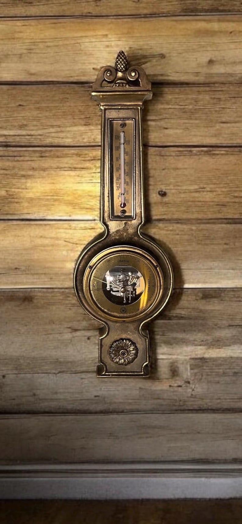 Vintage Brass Barometer | Vintage Westwood Barometer | Vintage Decor ...